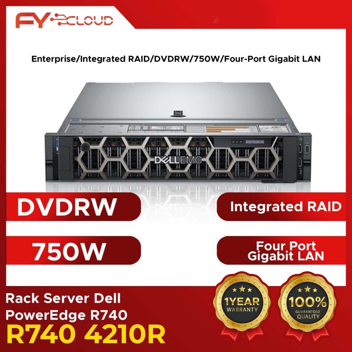 Rack Server Dell PowerEdge R740 5120R/Enterprise/Integrated RAID/DVDRW ...