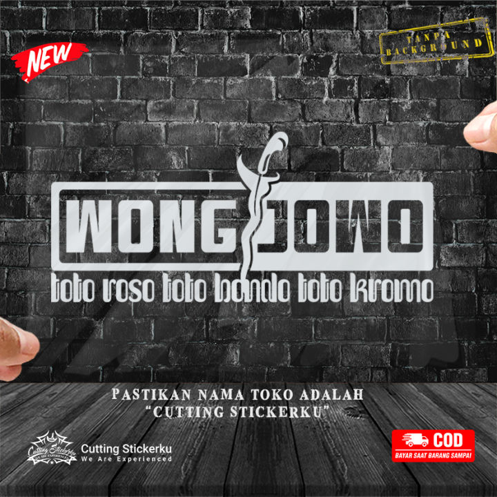 Cutting Stiker Wong Jowo Variasi Motor Mobil Sticker Timbul Keren Kromo ...