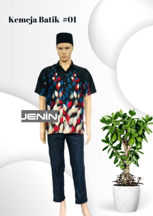 Kemeja Batik Lelaki Lengan Pendek Batik Malaysia Batik Man Shirt Kemeja ...