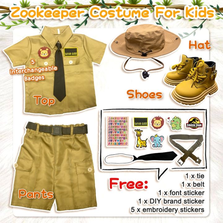 COD SAFARI COSTUME FOR BABY BOY JUNGLE ANIMALS ZOOKEEPER COSTUME FOR ...