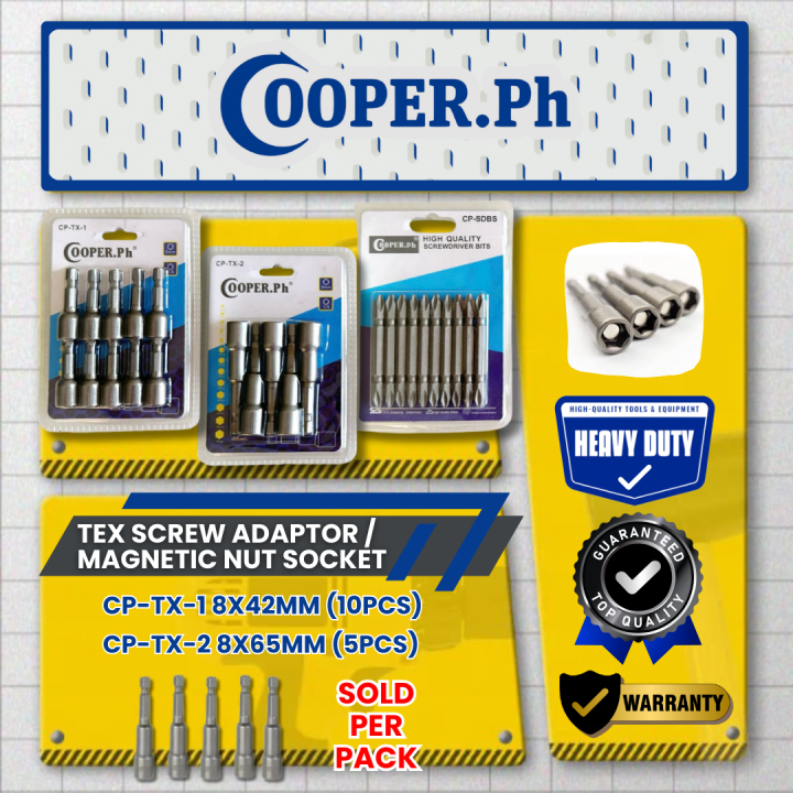 Tex Screw Adaptor / MAGNETIC NUT SOCKET / Tex Screw Adapter ( per pack ...