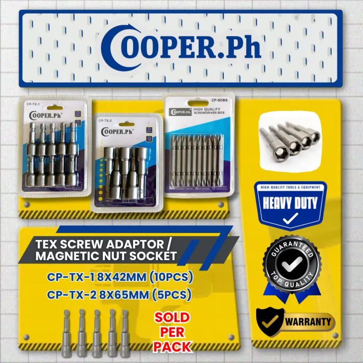 Tex Screw Adaptor / MAGNETIC NUT SOCKET / Tex Screw Adapter ( per pack ...