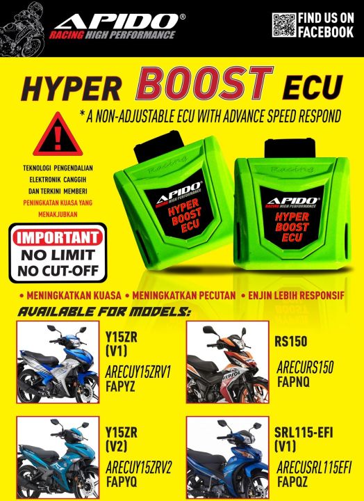 APIDO HYPER BOOST ECU Y15 V1 | Lazada