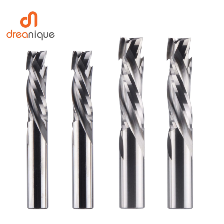 Dreanique Compression Milling Cutter Woodworking UP&DOWN Cut 3 Flutes ...