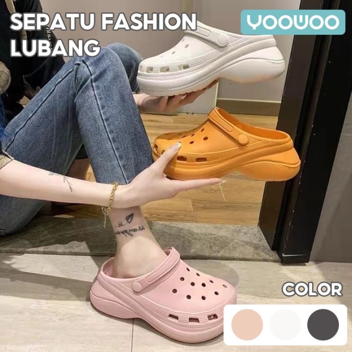 Sepatu bakpao tinggi/sneaker sol tebal/anti-Slip/Sandal Fashion ...