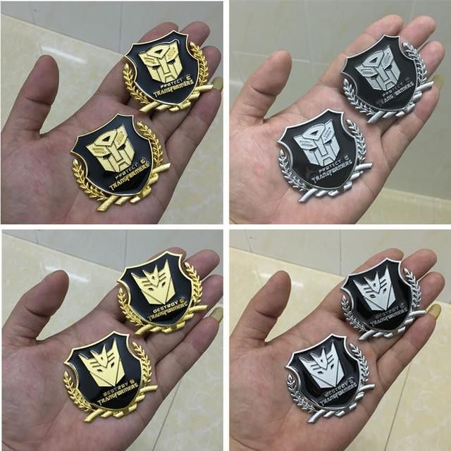 Car decoratio 3D Elegant Metal Sticker Transformer Emblem / No Rusty ...