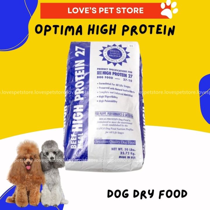 Optima High Protien Dog Dry Food Beef Meal 22kg Sack | Lazada PH