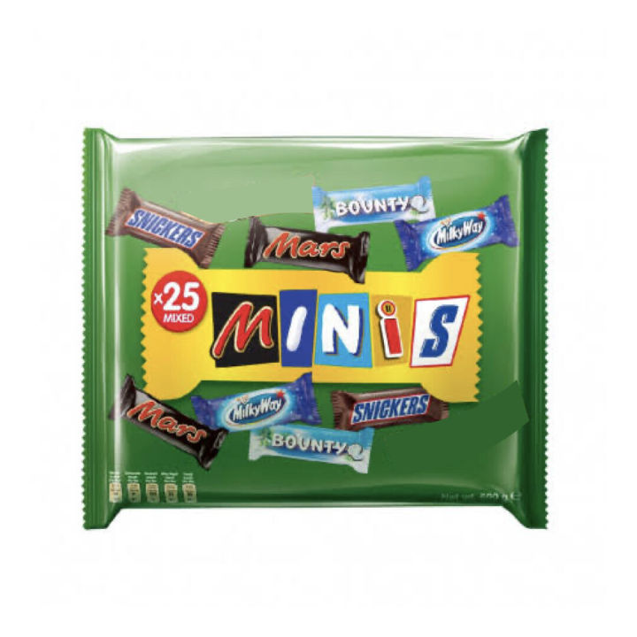 MINIS Mixed chocolate Assorted Mini รวมรสในถุงเดียวกัน 1 ถุง มี 25 ชิ้น ...