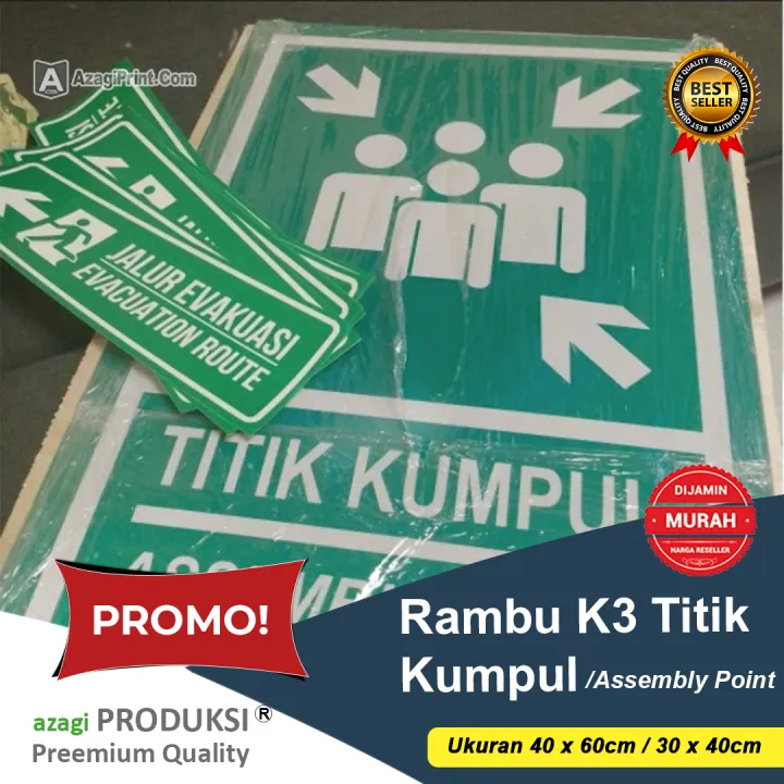 Cetak Rambu Titik Kumpul (Assembly Point) Ukuran 30 x 40 Cm/40 x 60 Cm ...