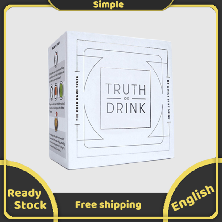 Truth or Drink Card Game Party Famliy Friend Drinking Hilariously Funny ...