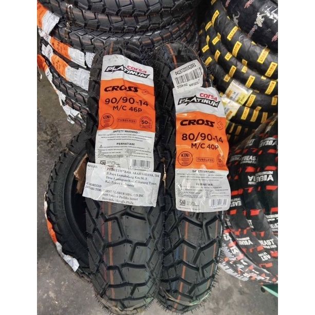 Corsa Platinum Cross S Dual Sports Motorcycle Tire with FREE Sealant ...