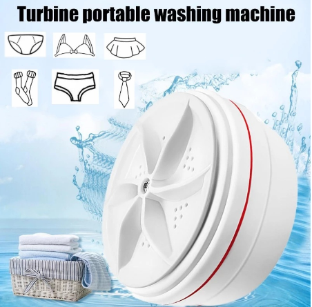 Portable Mini Washing Machine Ultrasonic Turbine Washing Machine Mini ...