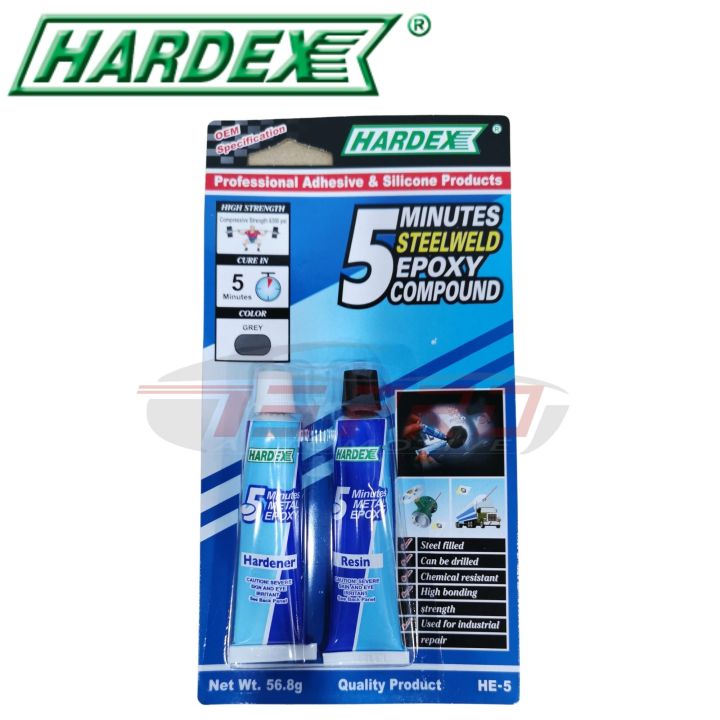 2 ton gum Grey Hardex 5 minutes Steelweld Metal Epoxy Compound High ...
