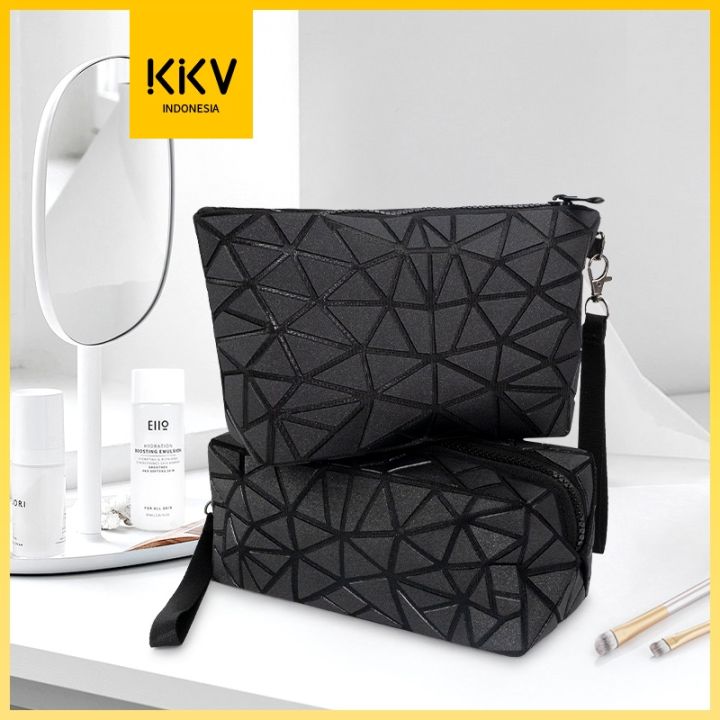 KKV -La motti Diamond / Rectangular Diamond Cosmetic Bag Black | Lazada ...