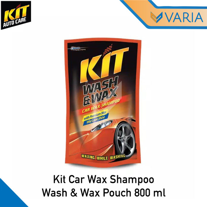 Kit Car Shampoo Cuci Motor Mobil Wash & Wax Refill Pouch 800 ml ...