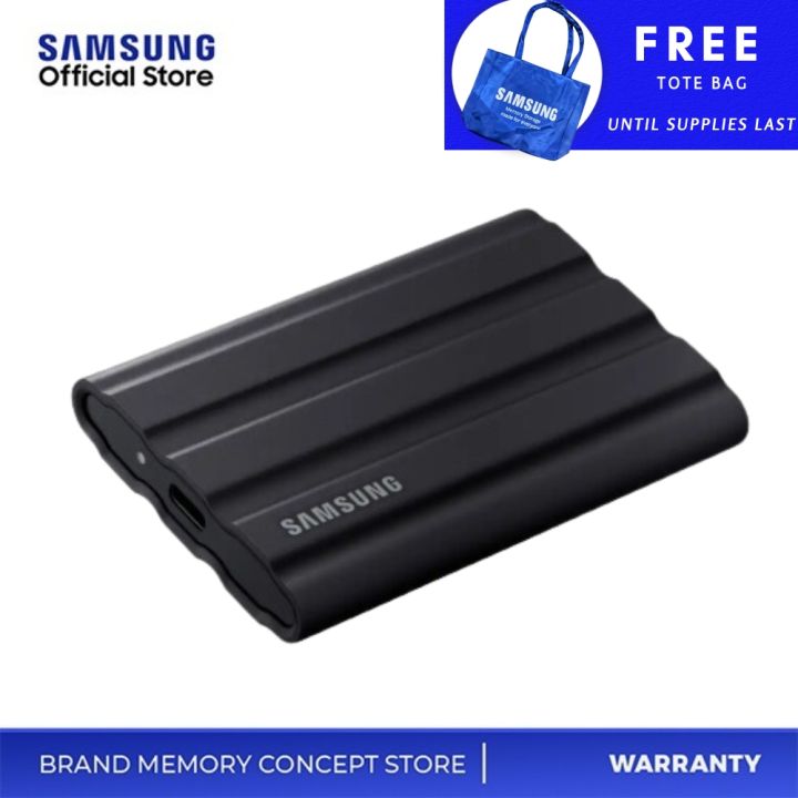 Samsung 1TB T7 Shield USB 3.2 Water & Dust Resistant Portable SSD Black ...