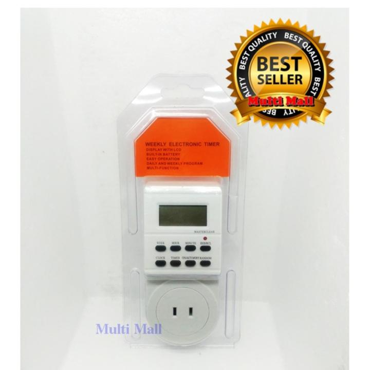 TIMER ปลั๊กไฟตั้งเวลา เครื่องตั้งเวลา เปิด-ปิด เครื่องใช้ไฟฟ้าอัตโนมัติตลอด 24 ชั่วโมง ใช้งาน ...