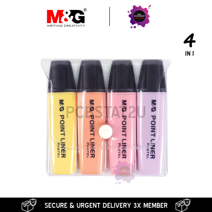 M&G Textliner Highlighter Pen Marker/Highlight Pen/Magic Color ...