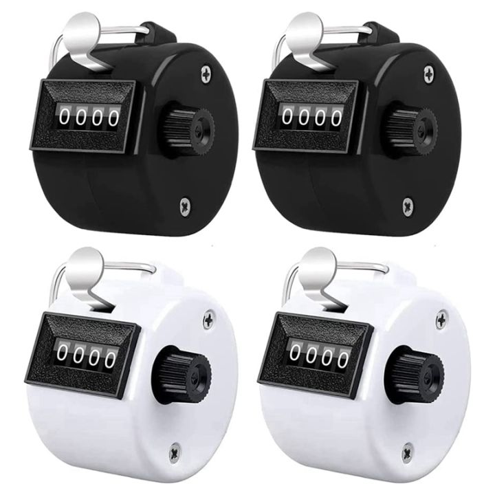 (FMIW) Pack of 4 Counter Clicker 4-Digit Number Count,Handheld ...
