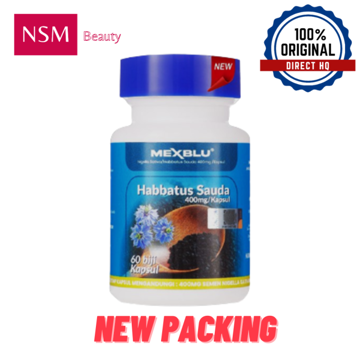 MEXBLU MAGBLUE HABBATUS SAUDA 100% ASLI 400MG/CAPSULE (60BIJI KAPSUL ...