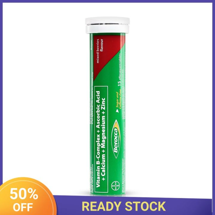 Berocca Performance Mixed Berries Multivitamins + Minerals 15 ...