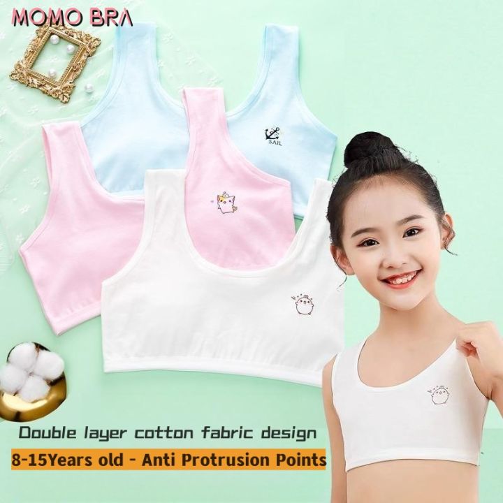 MOMO 8-15yrs Kids Bra Girls Training Bras Underwear Baby Bra Anti ...