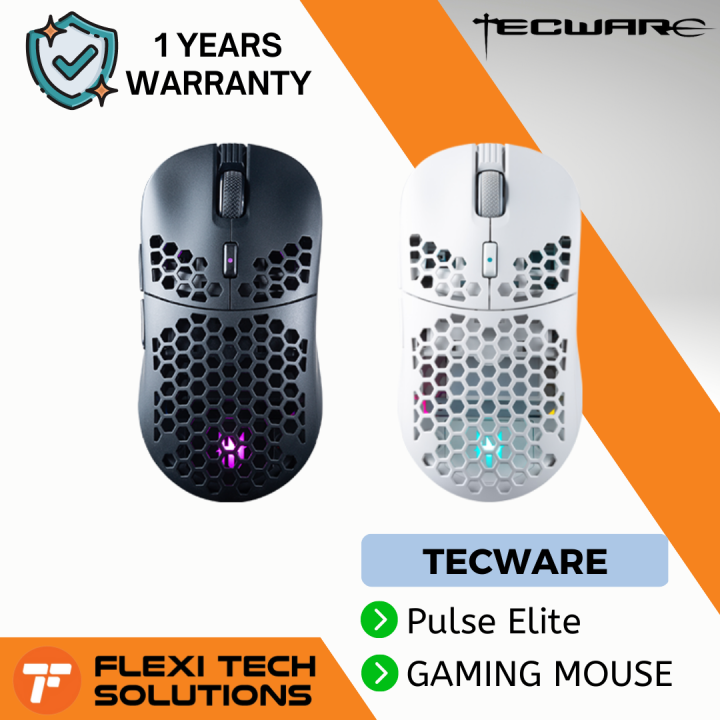 Flexi Tech TECWARE Pulse Elite Wireless RGB Gaming Mouse With Solid ...
