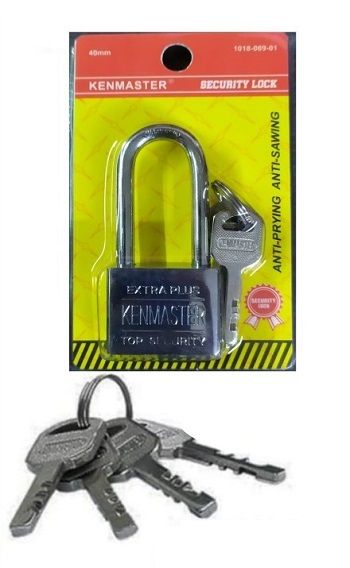 Kenmaster Gembok Baja Ukuran Medium Panjang BL 40mm - Silver | Lazada ...