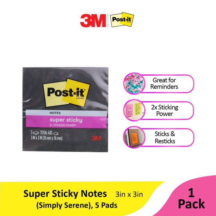 3M Post-it Notes 654-5-SSNE 3in x 3in 430 Sheets MP6545SSNE | Lazada PH