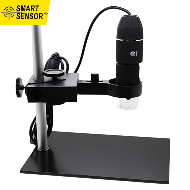 Smart Sensor 1000x Magnification USB Digital Microscope Built-in 8 LED ...