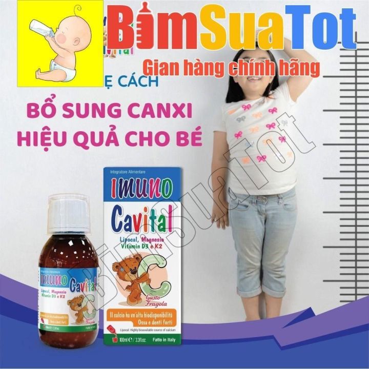 Imuno Cavital chứa Lipocal, Magie, D3 K2 canxi sinh học hỗ trợ phát ...