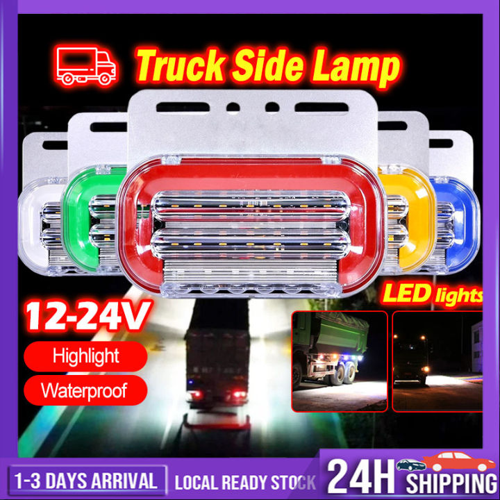 Truck LED Side Lamp LED 12V 24V Double Colorful Side Light Marker Light ...