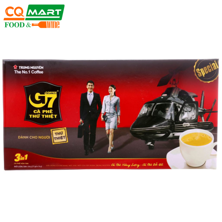 Cà phê hòa tan G7 3in1 Trung Nguyên 21 gói 336g | Lazada.vn