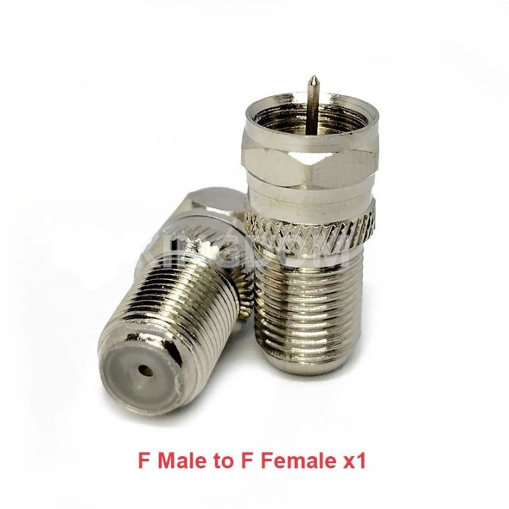 F Type to TV IEC 90 Degree Male Plug Female Jack RF Coaxial Adapter ...