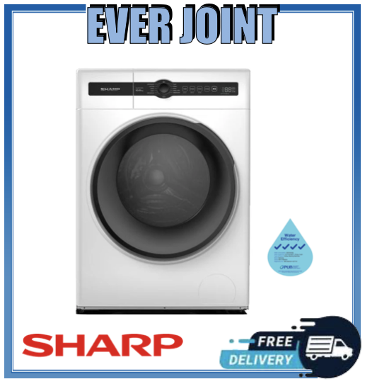 [Basic Installation] Sharp ES-FH85BG-W [8.5kg] Front Load Washer ...