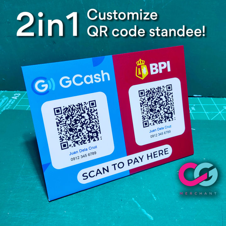 Customized Sintraboard 2in1 QR code standee/table top standee/ 3mm sintraboard / waterproof ...