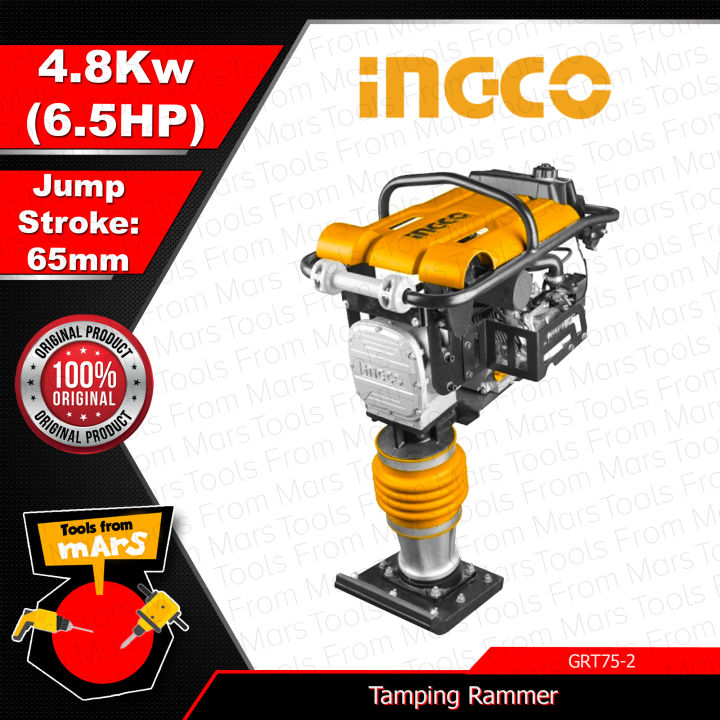 INGCO Tamping Rammer 4.8KW GRT75-2 6.5HP IPT •TOOLS FROM MARS• | Lazada PH