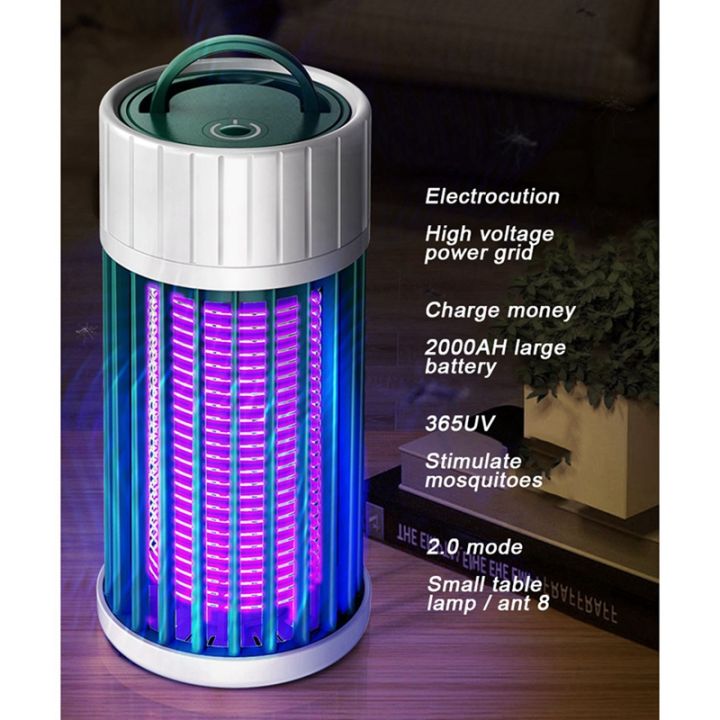 3X Bug Zapper & Insect Fly Pest Attractant Trap & LED Camping Lantern ...