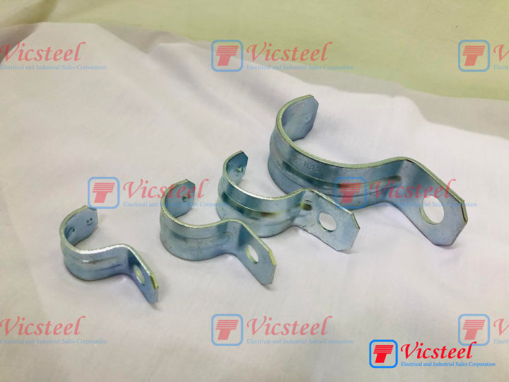 Metal Clamp 1 hole 1/2 3/4 1 inch 1 1/4 1 1/2 2 inches single hole C ...