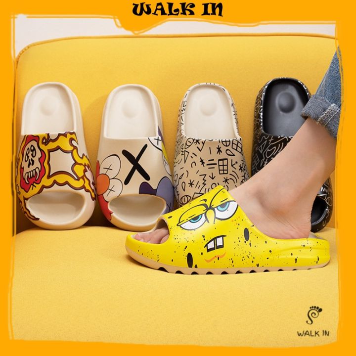 READY STOCK WALK IN Kanye West Yezzy Slide Men's and Women's Casual ...