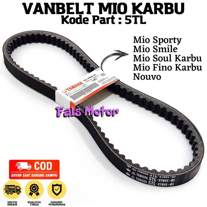 Vbelt V belt V-belt Yamaha 5TL E764 Fanbelt fan belt motor Mio Sporty ...