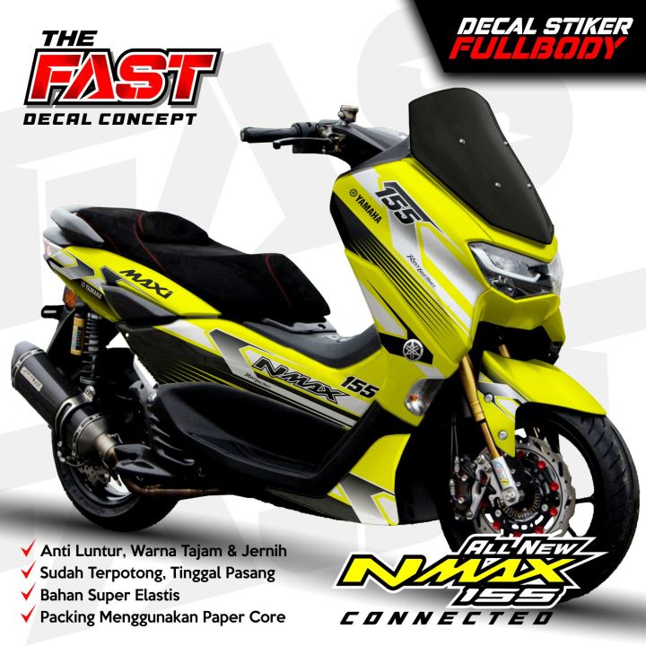 TERBARU Decal Sticker Yamaha Nmax 155 New Fullbody Racing Variasi Decal ...