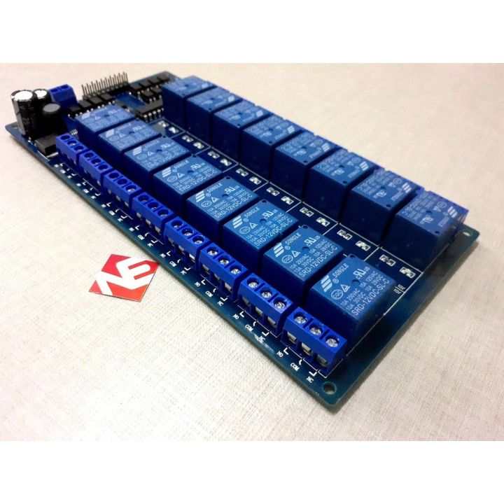 Relay Board 16 Channel Module 12V Optocoupler Isolation Arduino Raspberry Pi STM32 Microbit | Lazada