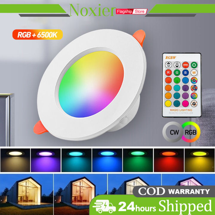 NOXIER Tuya Smart Ceiling Light 15W LED RGB Downlight Smart Light ...
