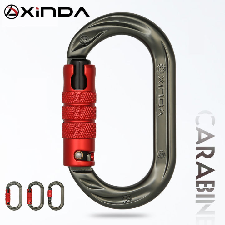 XINDA Outdoor O-shape carabiner 24kN 7075 aluminum oval hook rock ...