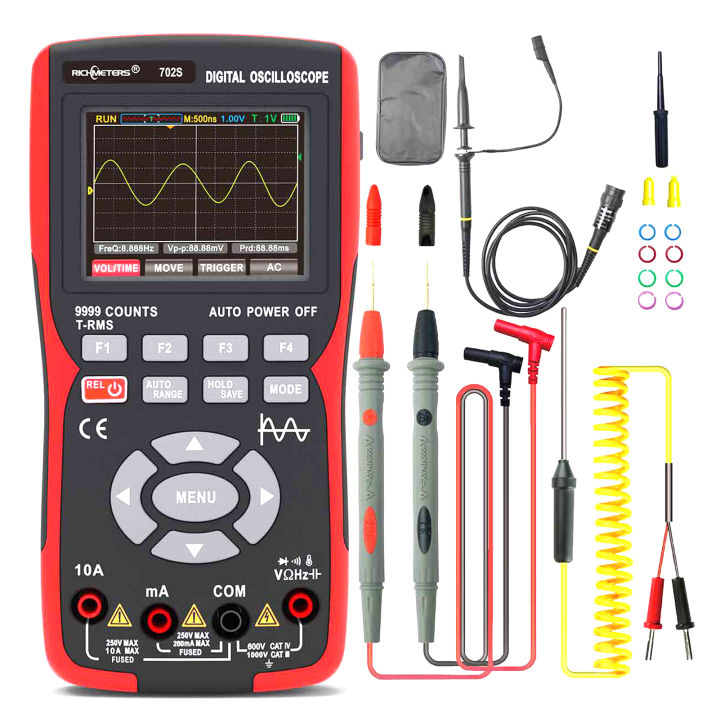 Meterk Oscilloscope Multimeter Handheld LCD Digital Multimeter ...