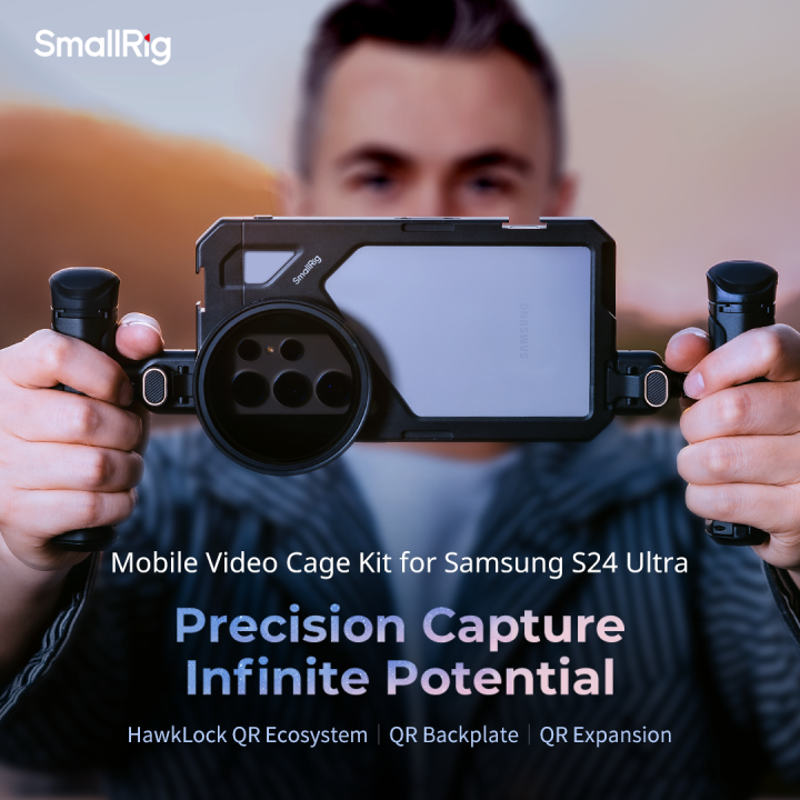 SmallRig Mobile Phone Cage with T-mount 17mm Threaded 67mm Backplate ...