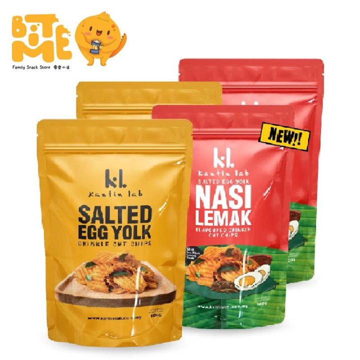 Kantin Lab Salted Egg / Nasi Lemak Chips 咸蛋 / 椰浆饭薯片 💥 100 | Lazada