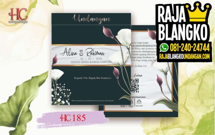 Blangko Undangan Murah HC 185 | Raja Undangan | Lazada Indonesia