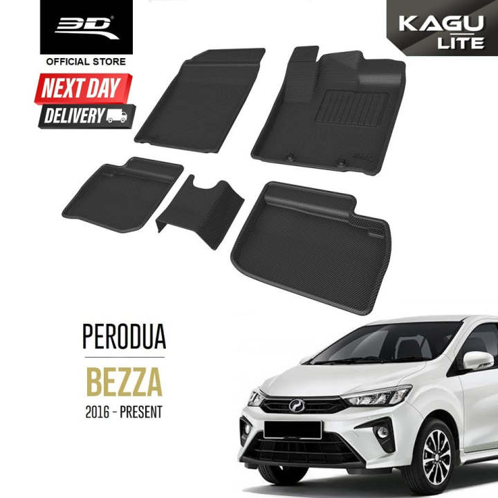 3D KAGU Car Mat Perodua Bezza (2016 - Present) | Lazada
